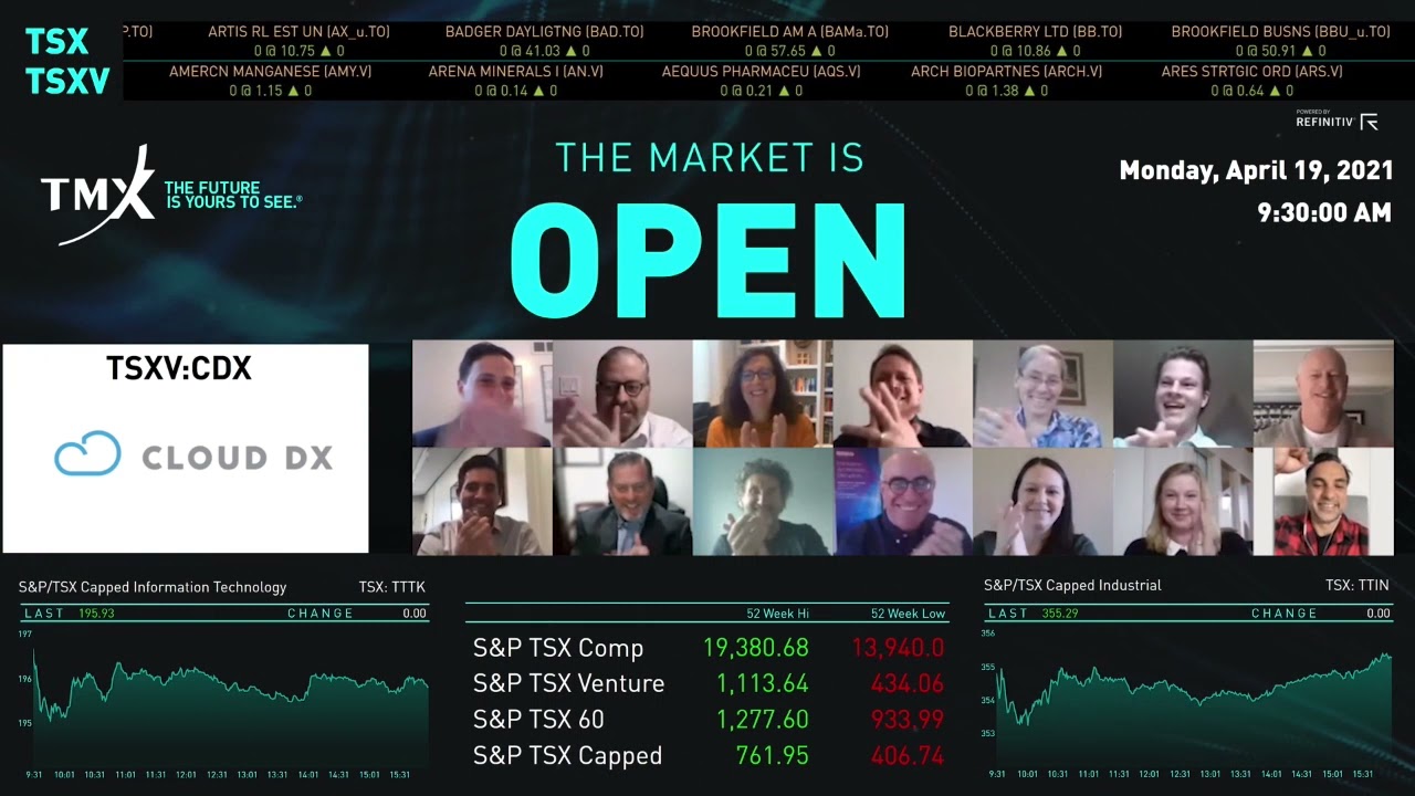 Cloud DX Virtually Opens the Market Monday April 19, 2021 - YouTube