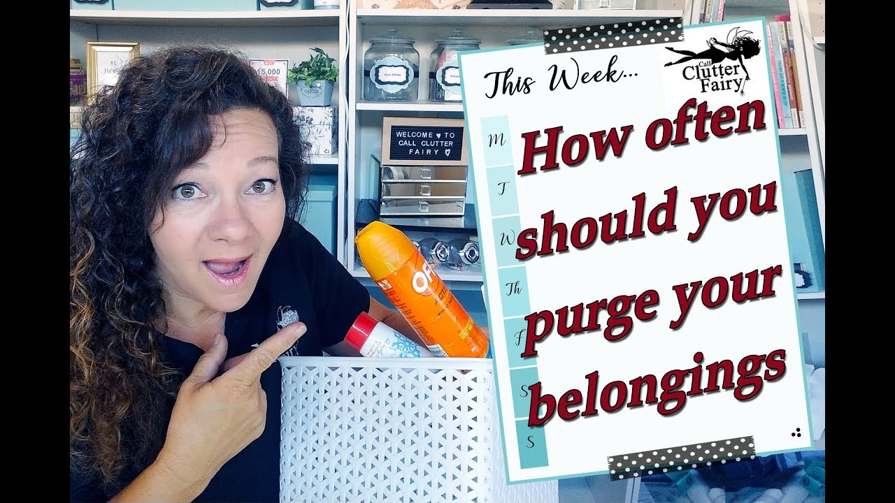 How often should you purge your belongings - YouTube