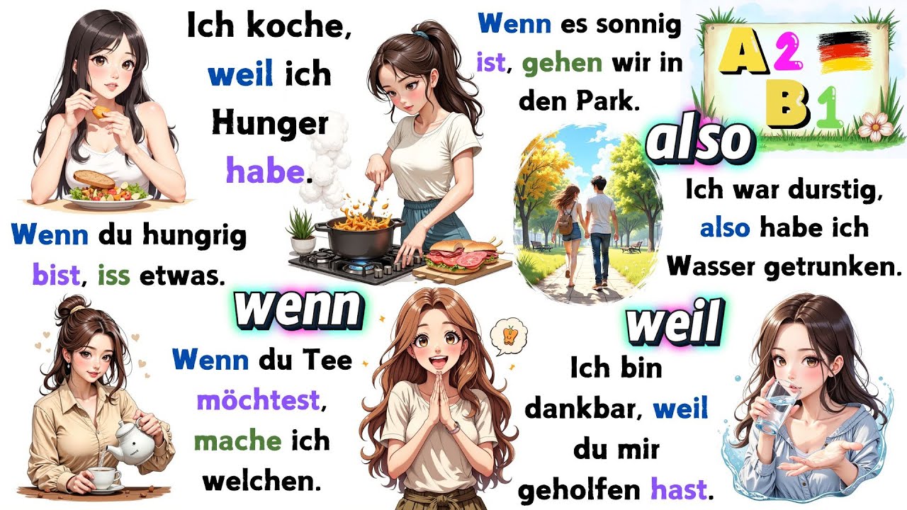 🔥 German Grammar Made Simple: weil, wenn, und also! 🚀 - YouTube