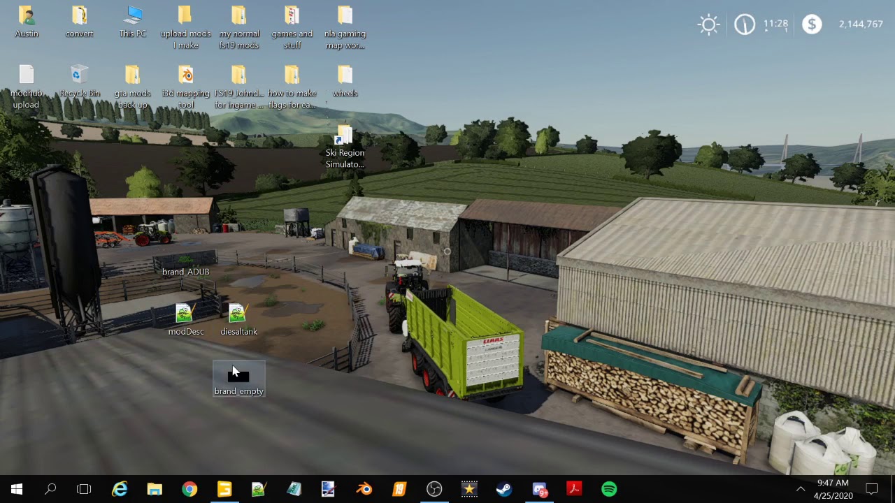 Farming Simulator 19 Modding custom brand tutorial - YouTube