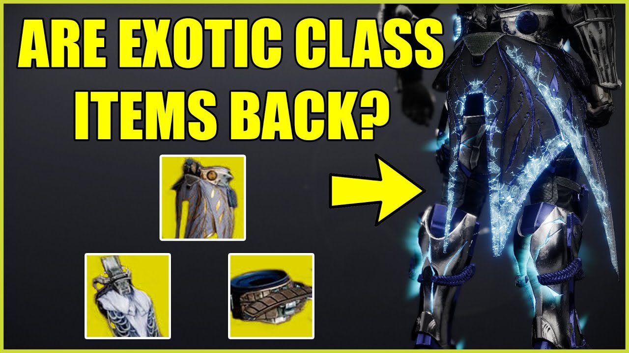 ARE EXOTIC CLASS ITEMS BACK?! - YouTube
