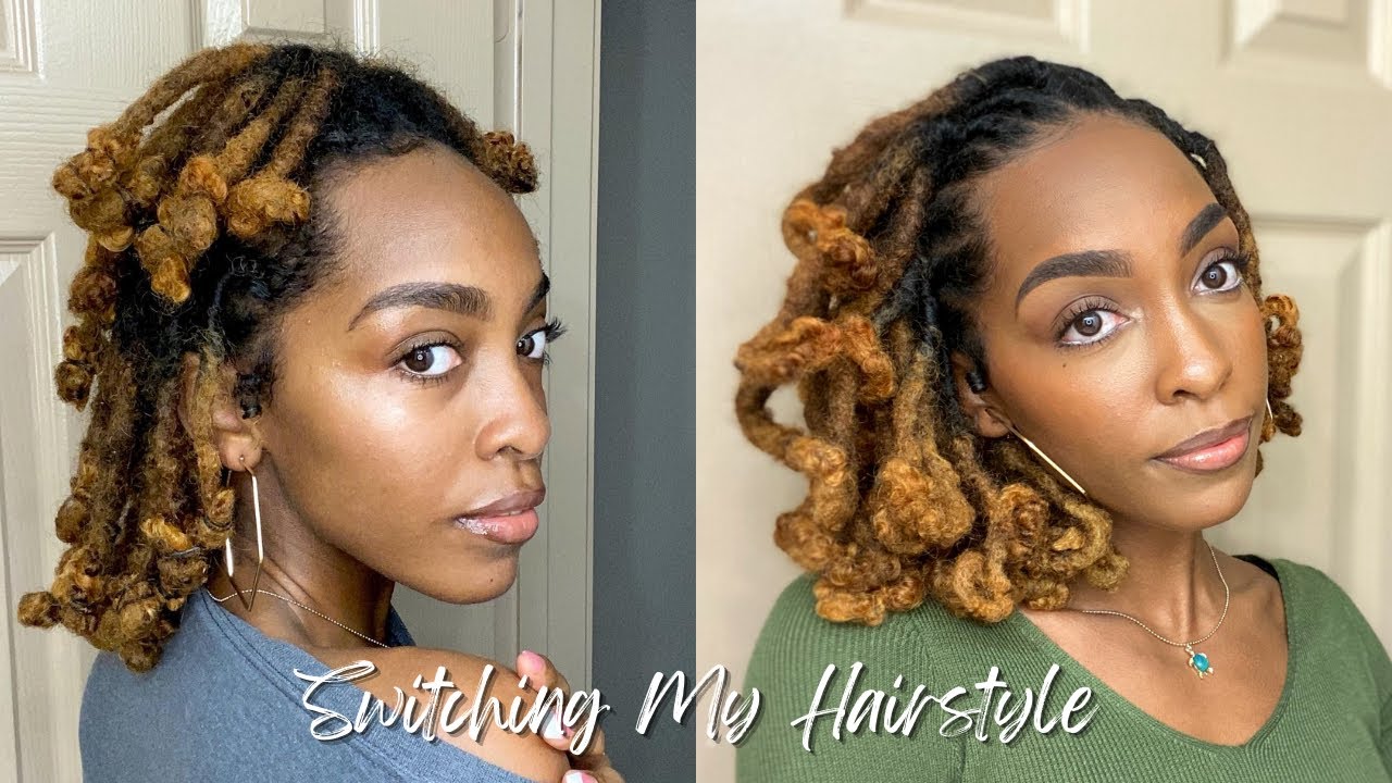 From Loc Knot Style To Curly Loc Medusa Style In 15 Minutes | Thick Loc ...