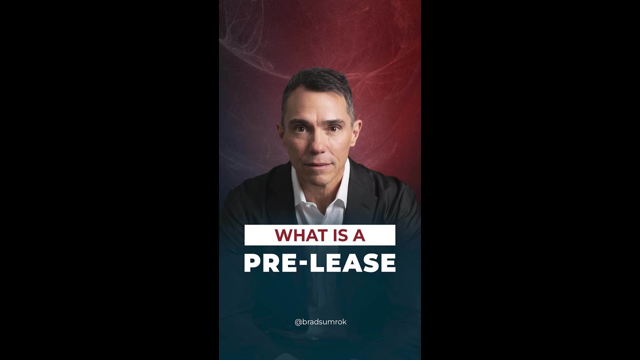 What Is A Pre-Lease - YouTube