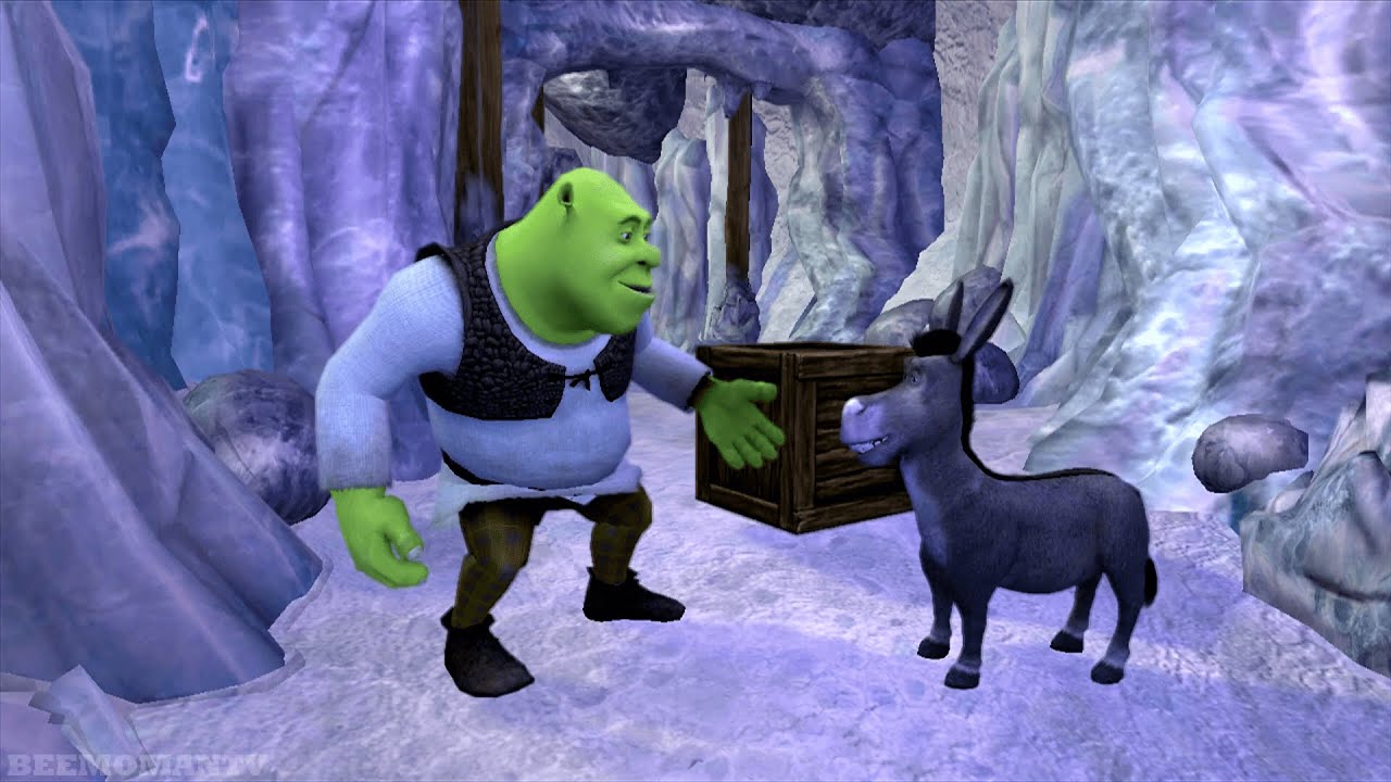 Shrek the Third Walkthrough Part 7 - Ice Lake & Ice Cave - YouTube