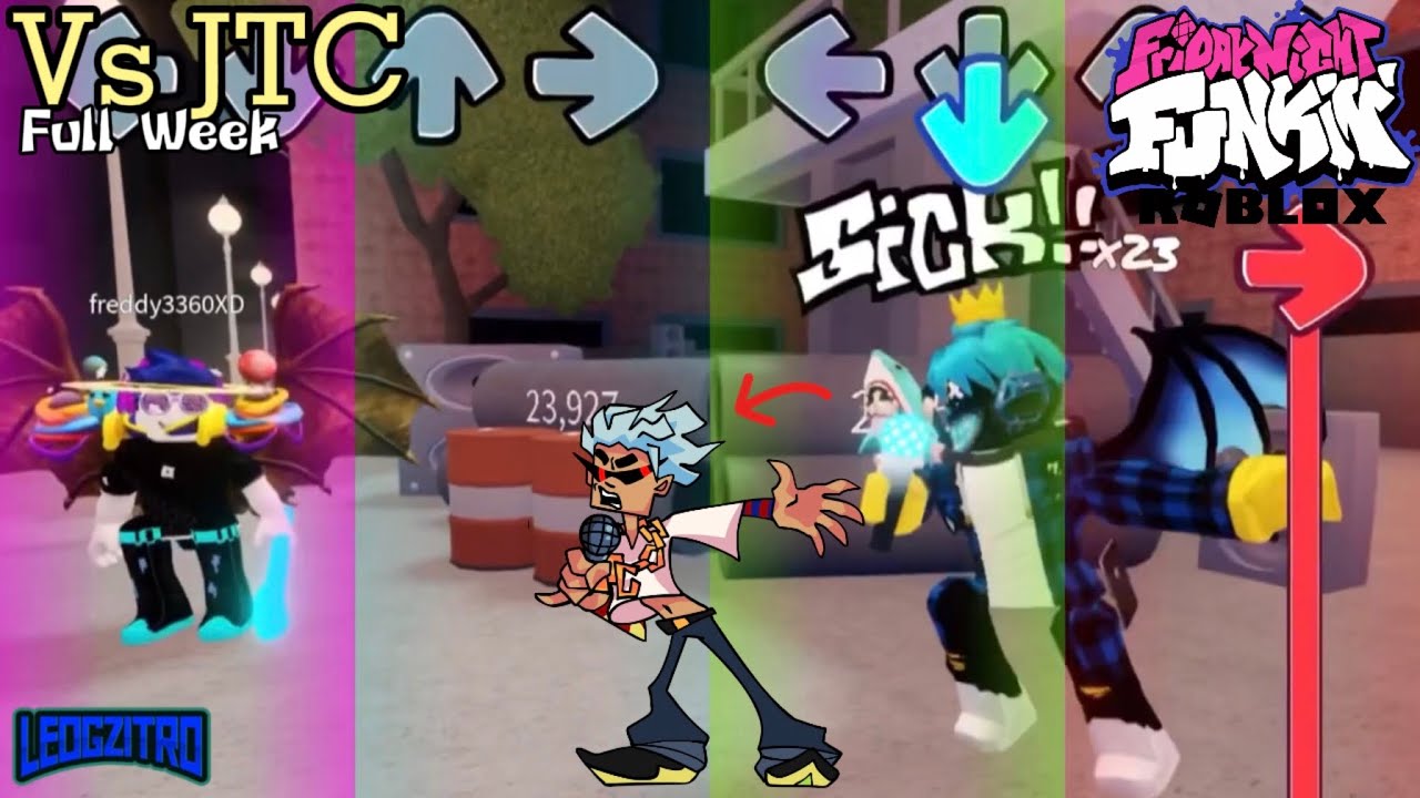 Fnf vs JTC full week | even more fnf roblox - YouTube