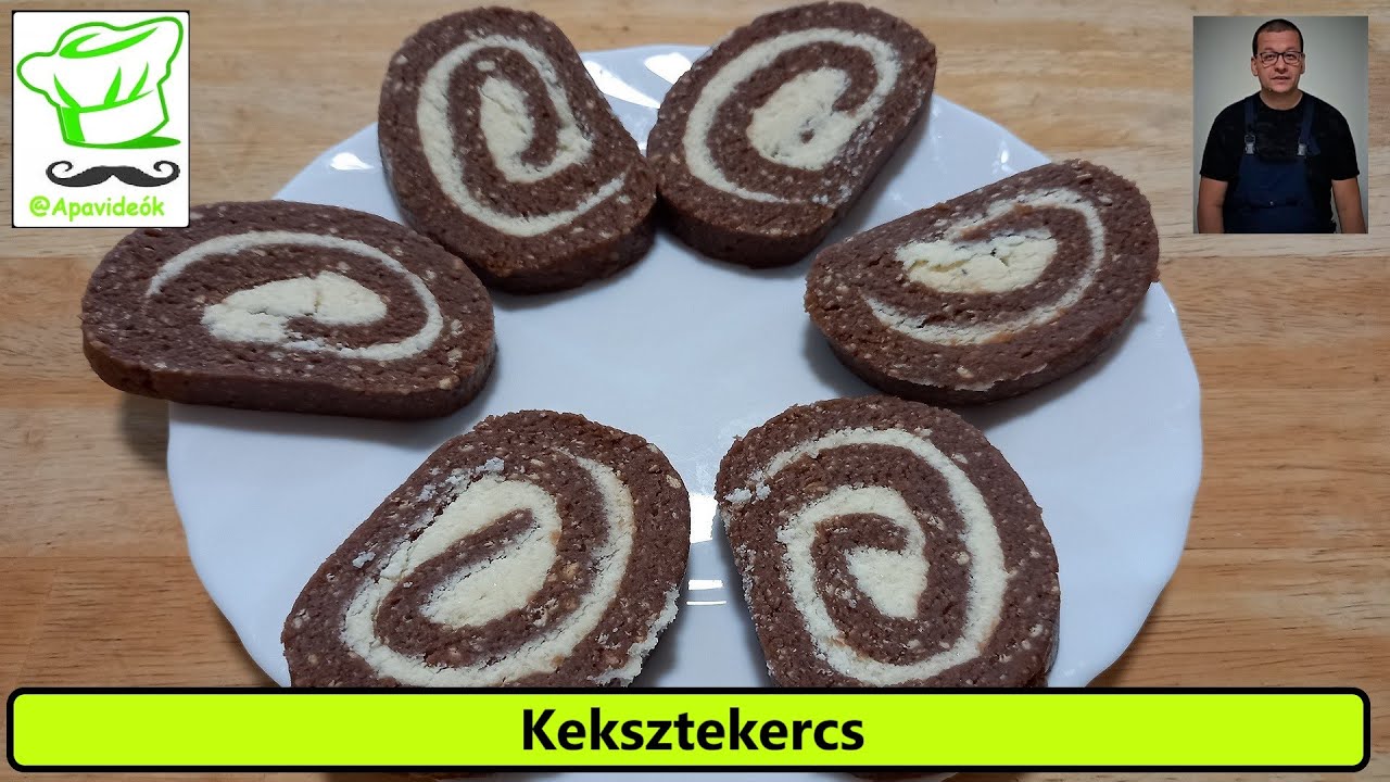 Keksztekercs recept.@Apavideok Nem csak ünnepekre! Kókusz nélküli ...