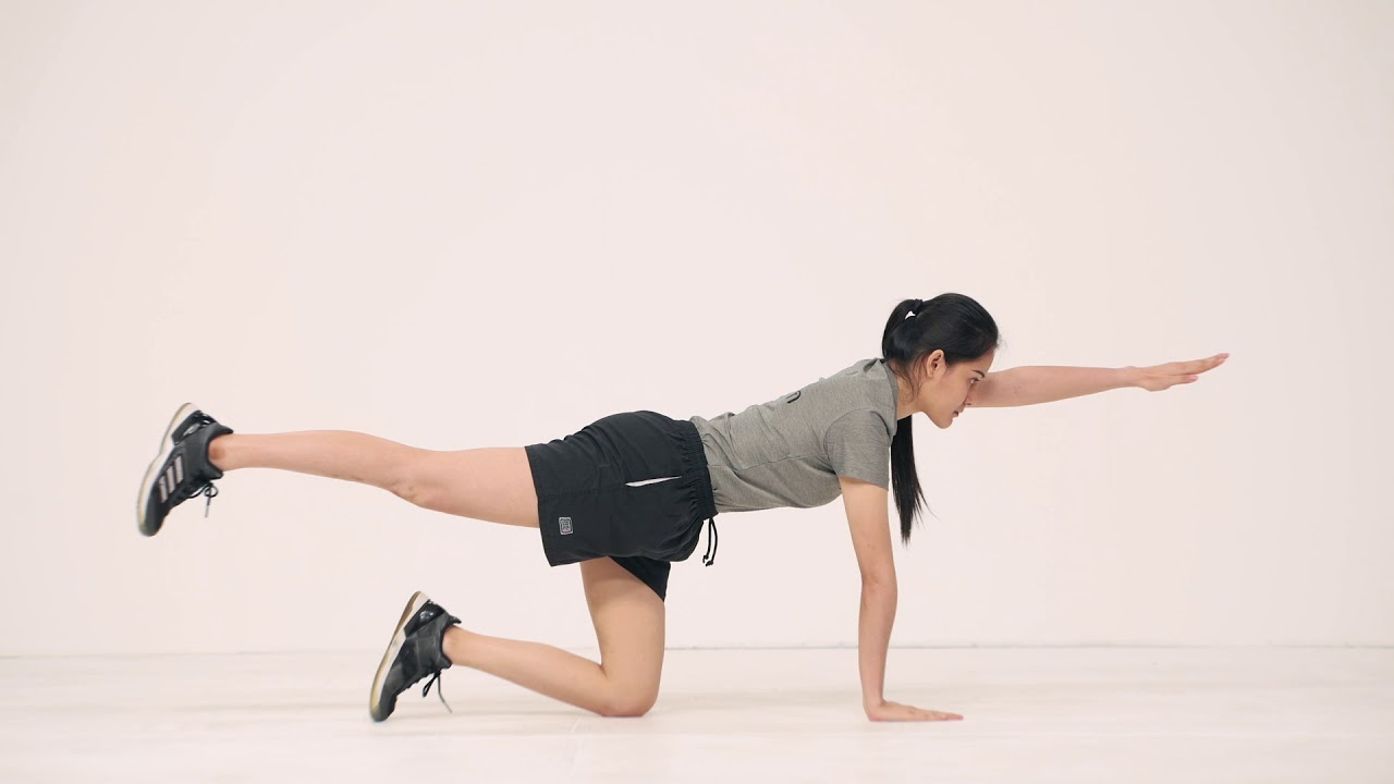 QUADRAPLEX ท่ายืดแขนสลับขา - YouTube