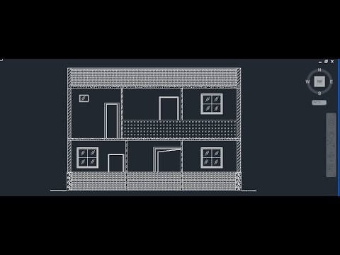 Elevation design in auto cad.#autocad #cad #2d #3d #youtubeshorts # ...