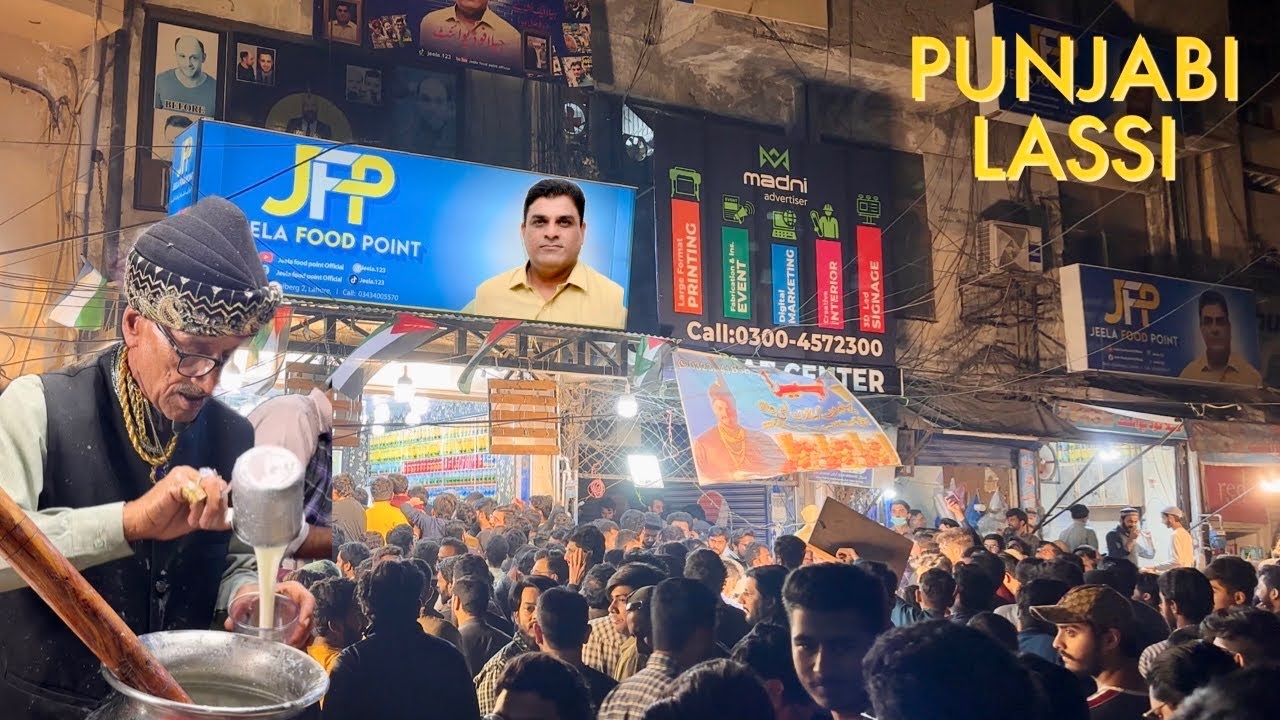 24k Gold Lassi at JEELA FOOD POINT l Sehri Street Food in Pakistan ...