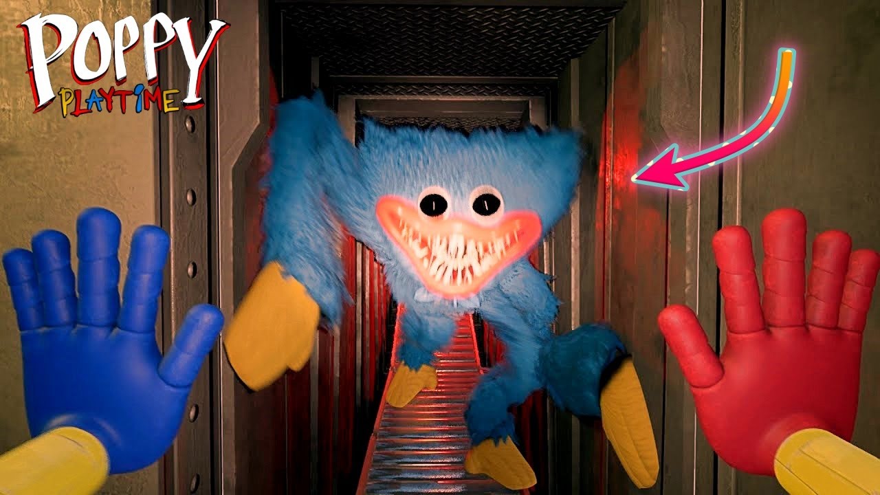 The chase from Huggy Wuggy - Poppy Playtime - YouTube