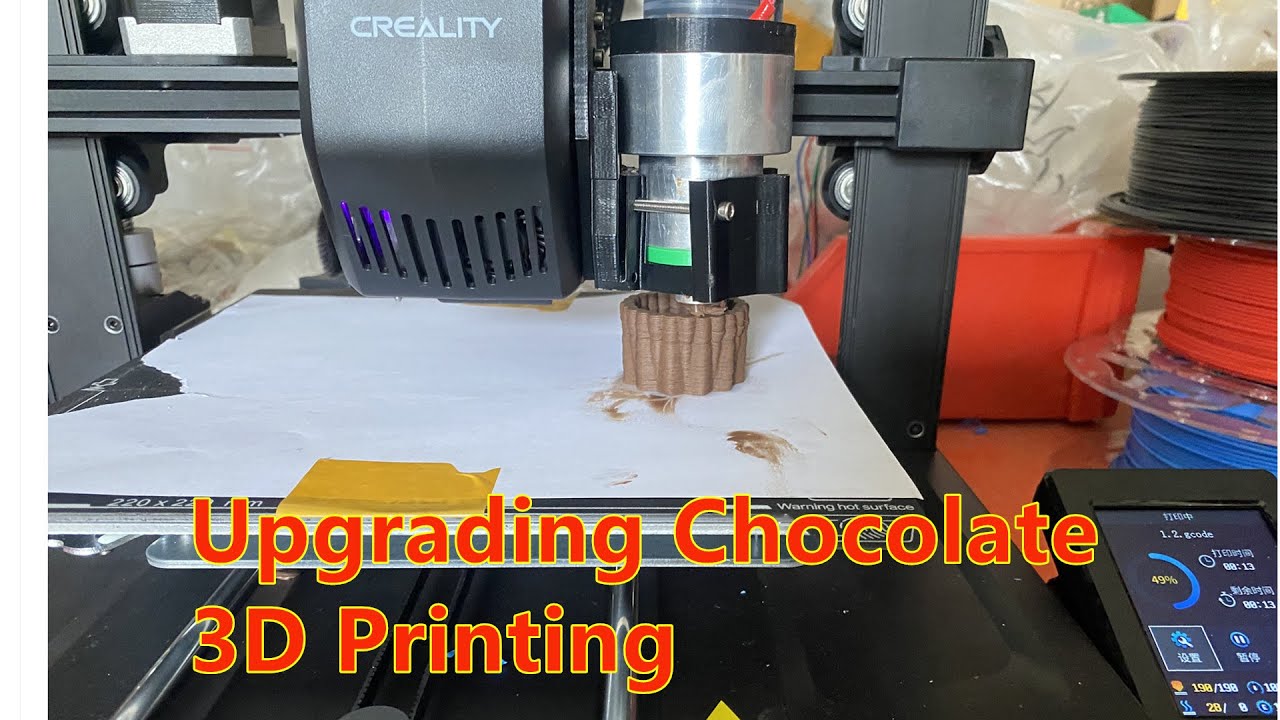 Creality Ender 3 V3 SE Chocolate 3D printer test video - YouTube