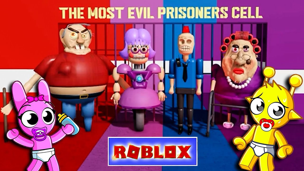 EVIL GRANDPA vs MISS ANI-TRON vs SIREN COP vs EVIL GRANDMA! #roblox # ...