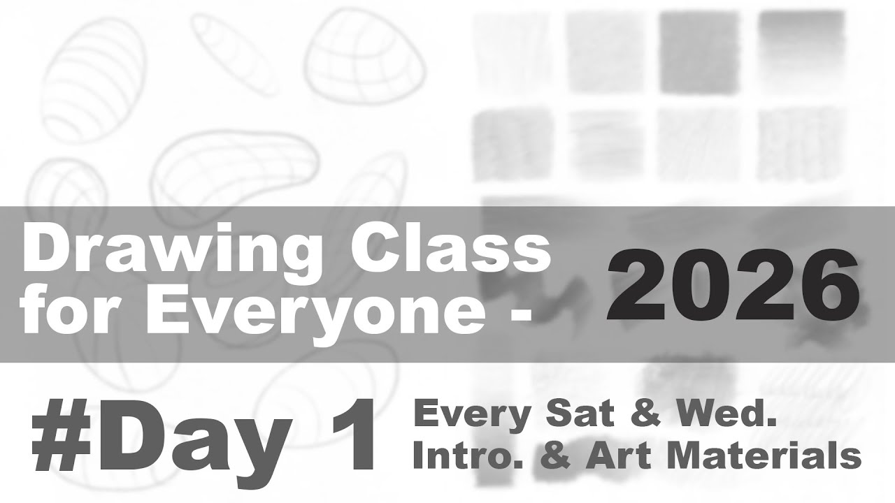 Drawing Class - Day 1 Introduction & Art Materials | Full Syllabus ...