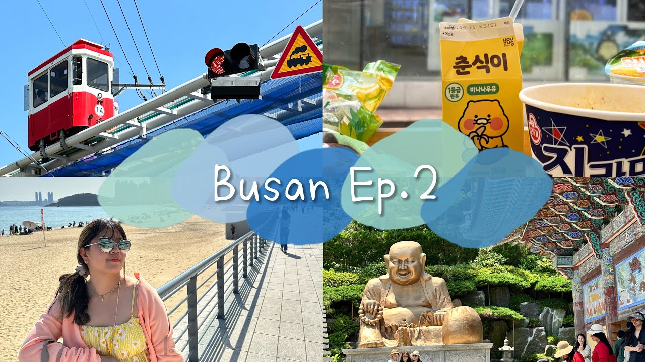 🇰🇷Korea Vlog | Busan trip 2023 Ep.2🦋 วัดริมทะเล ประภาคาร หาดแฮอึนแด ...