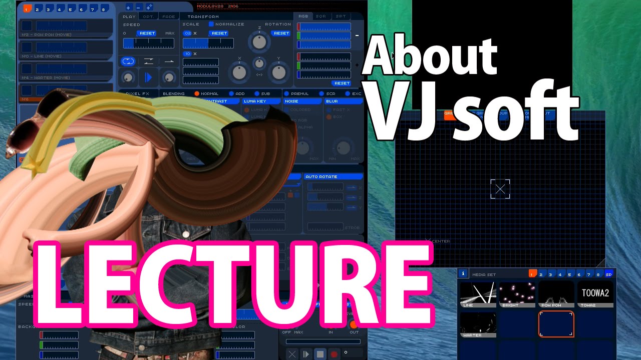 VJ soft "Modul8"の一部を解説してみた!! #082 "VJ 映像演出" - YouTube