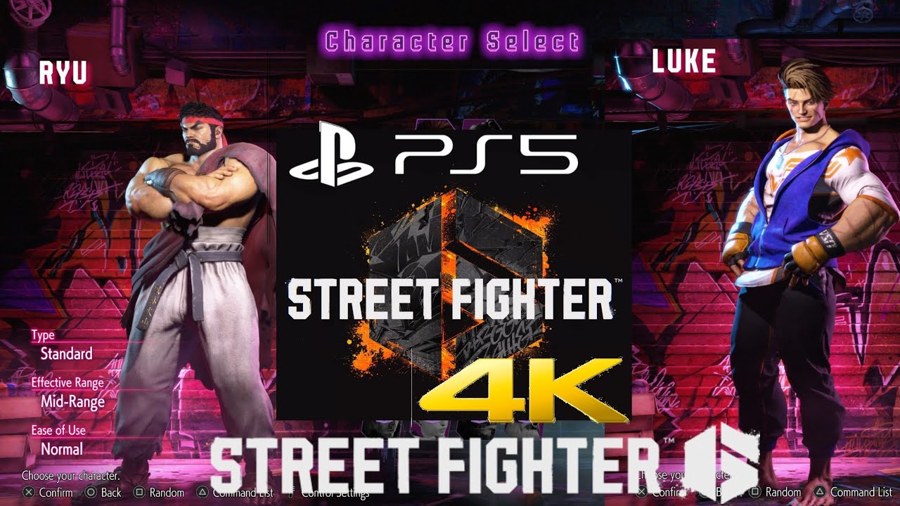 Ryu Vs Luke | Street Fighter 6 | 4k Gameplay | Playstation 5 - YouTube