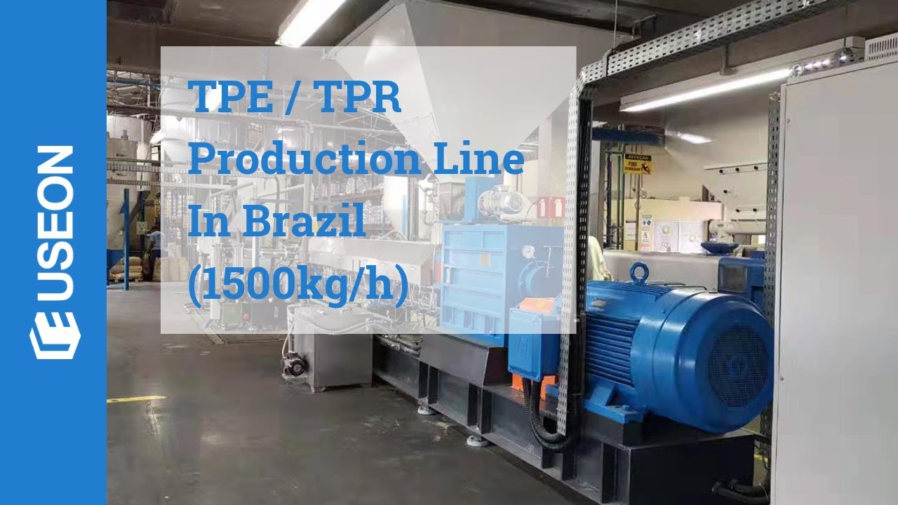 TPE TPR Production Line, USEON Client in Brazil - YouTube