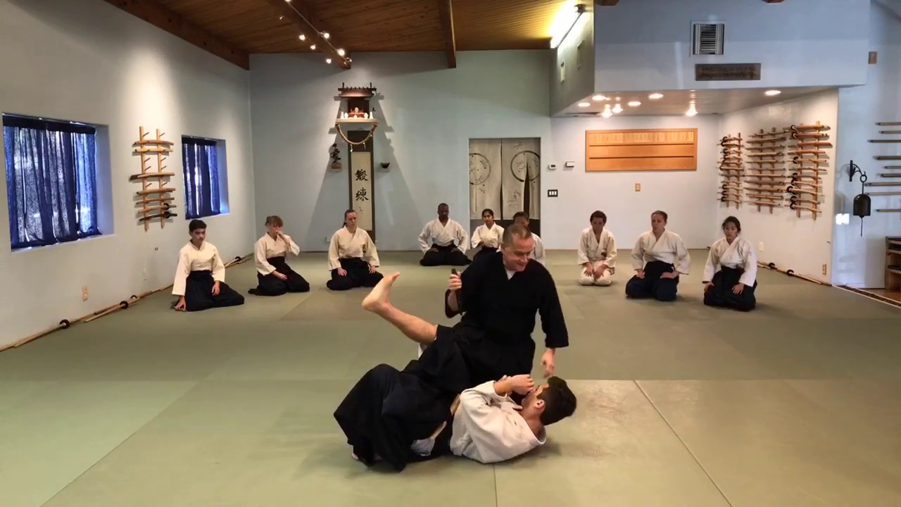 Aikido: Knife Drawing with Aiki Adhesions - YouTube