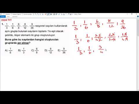 2024 TYT Matematik 1 Kesirli Sayılar