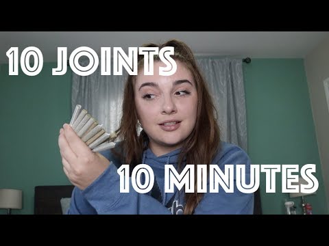 SMOKING 10 JOINTS IN 10 MINUTES (attempt) - YouTube