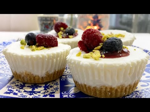 PİŞMEYEN MİNİ CHEESECAKELER | Sunumu ve tadıyla hayran bırakıyor😍