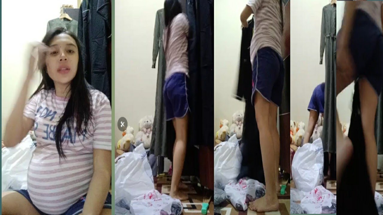Mama muda hamil live jualan baju - YouTube