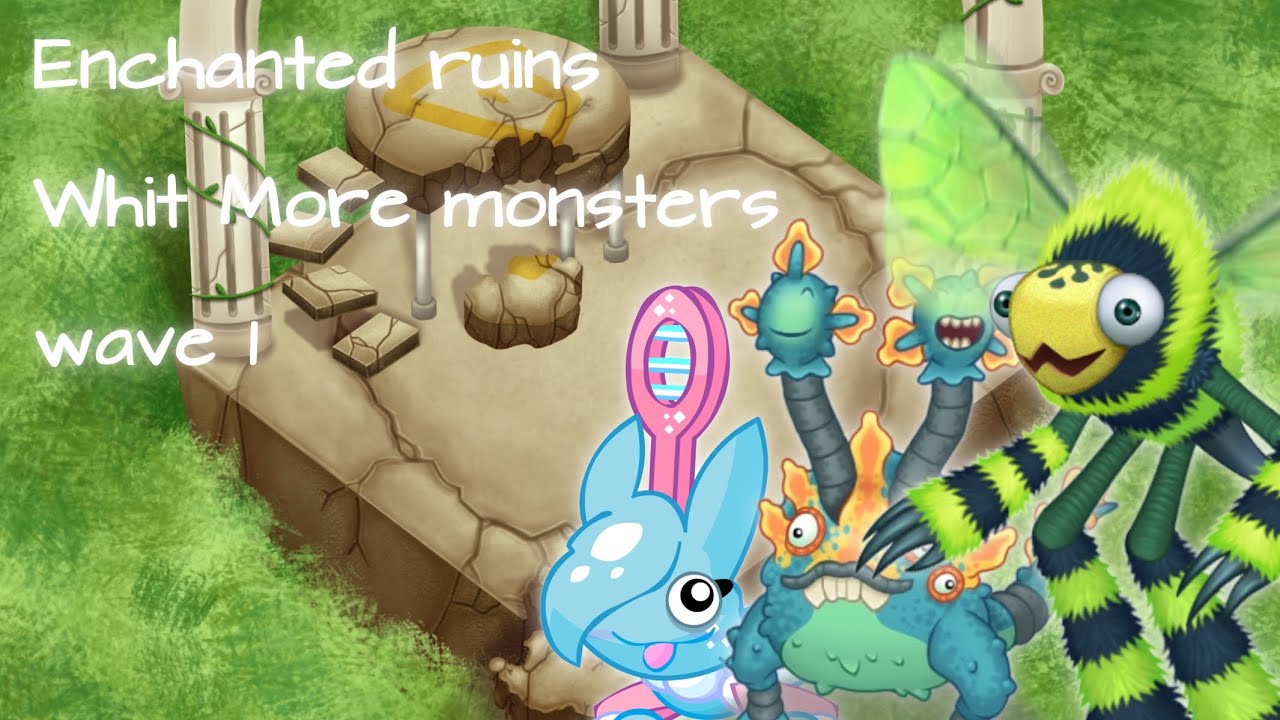 Enchanted ruins with more monsters||wave 1|| - YouTube