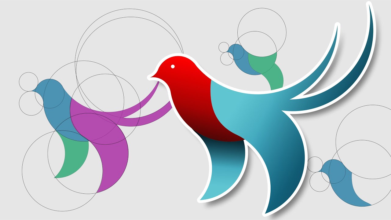 CorelDraw Tips & Tricks - Flying Bird Logo - YouTube