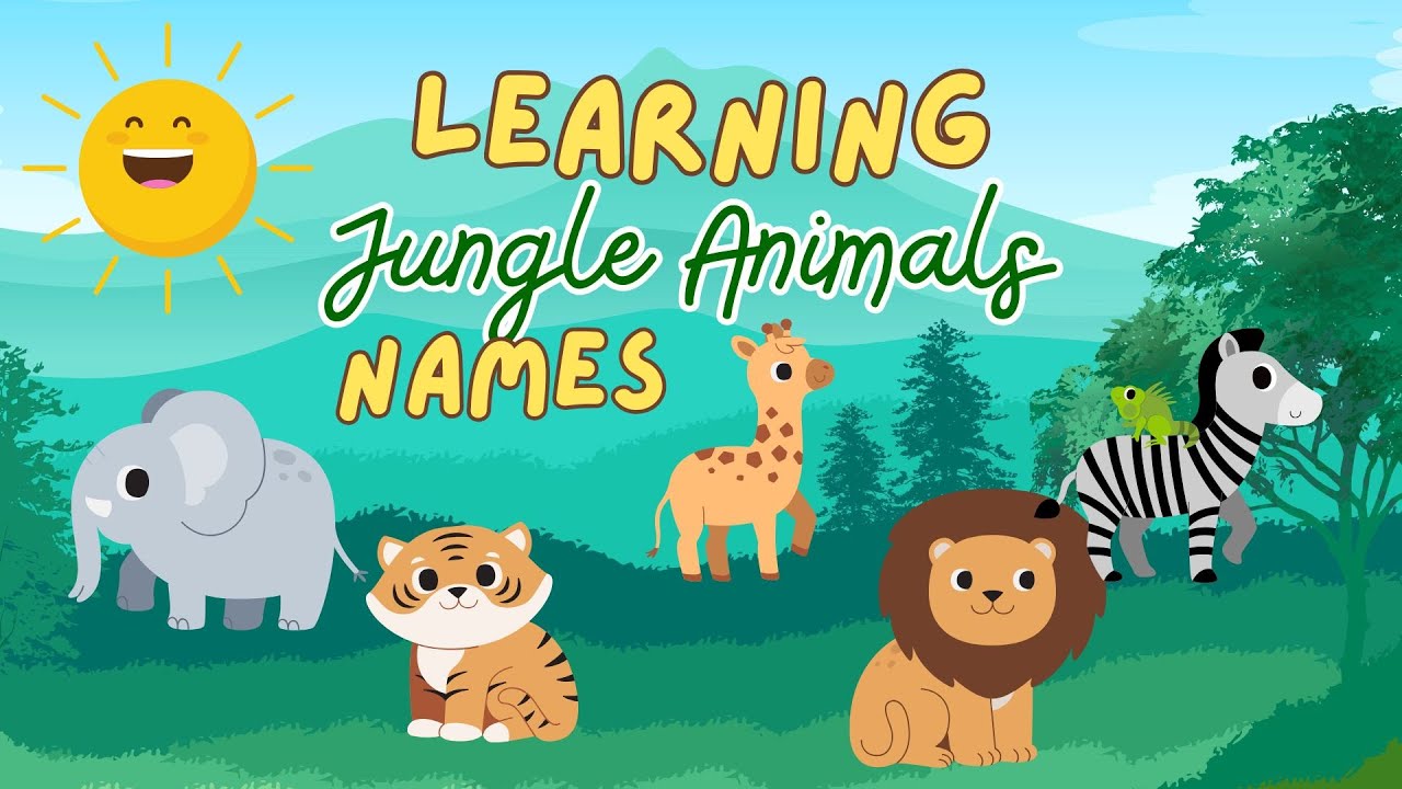 Jungle Animal Names for Kids | Learn Wild Animals and Their Names - YouTube