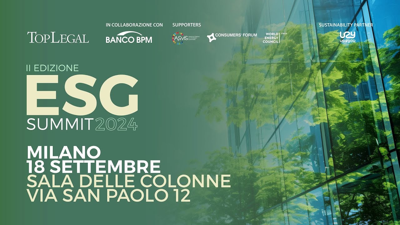 ESG Summit (II edizione) | 18 settembre 2024 - YouTube