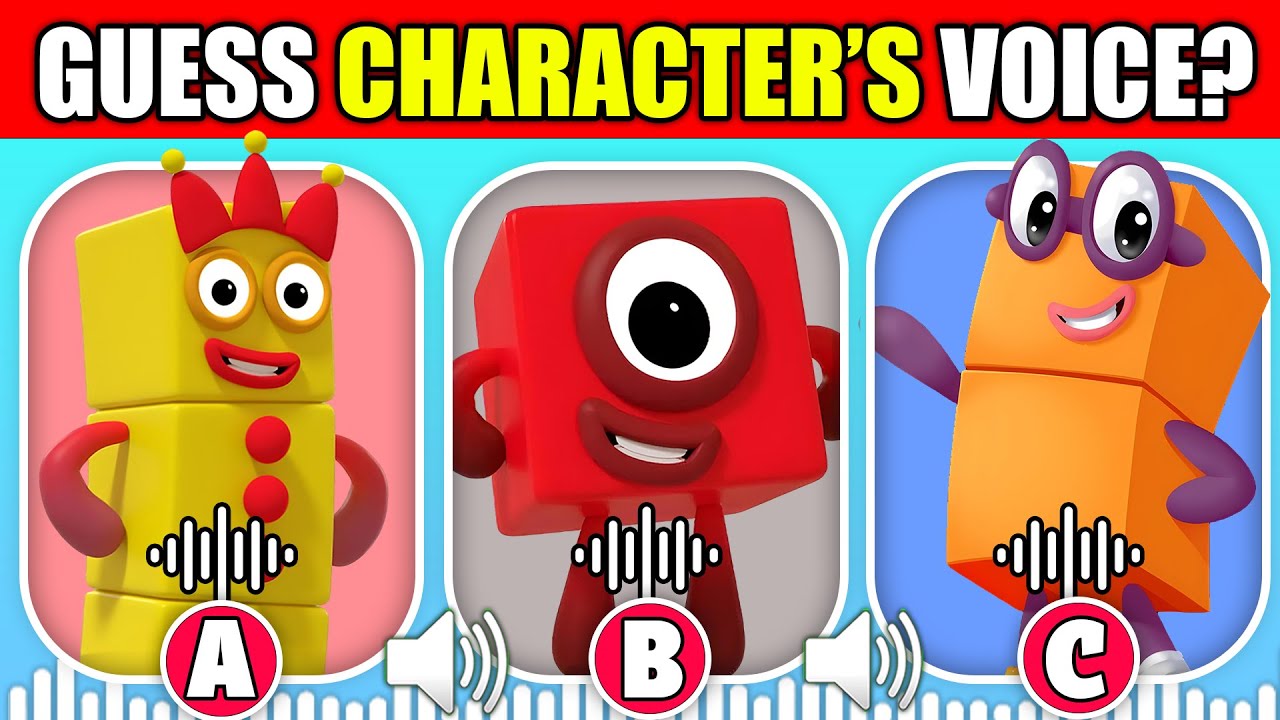 Guess the NUMBERBLOCKS 🔢 Characters by Their Voice 🔊 | One, Two, Three ...