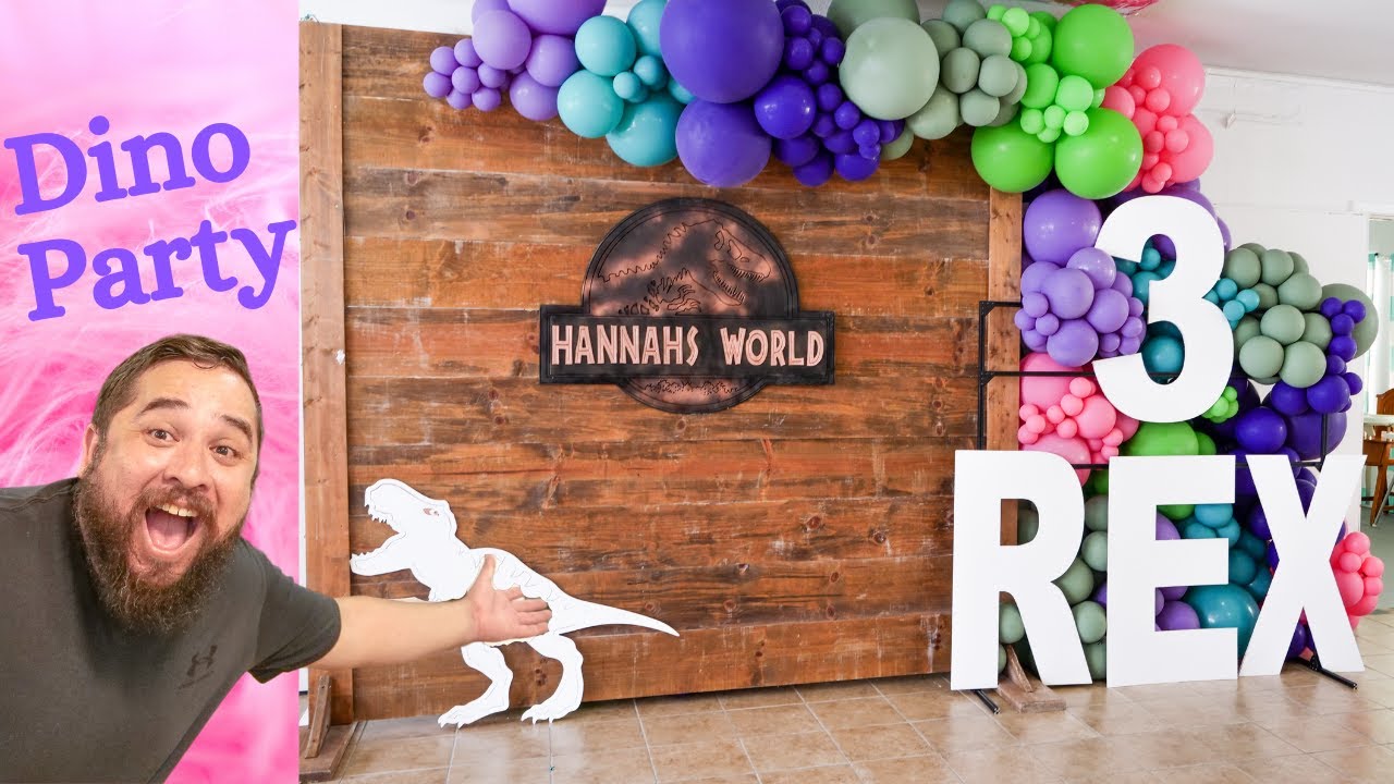 3 REX Party! T Rex Dinosaur Party - YouTube