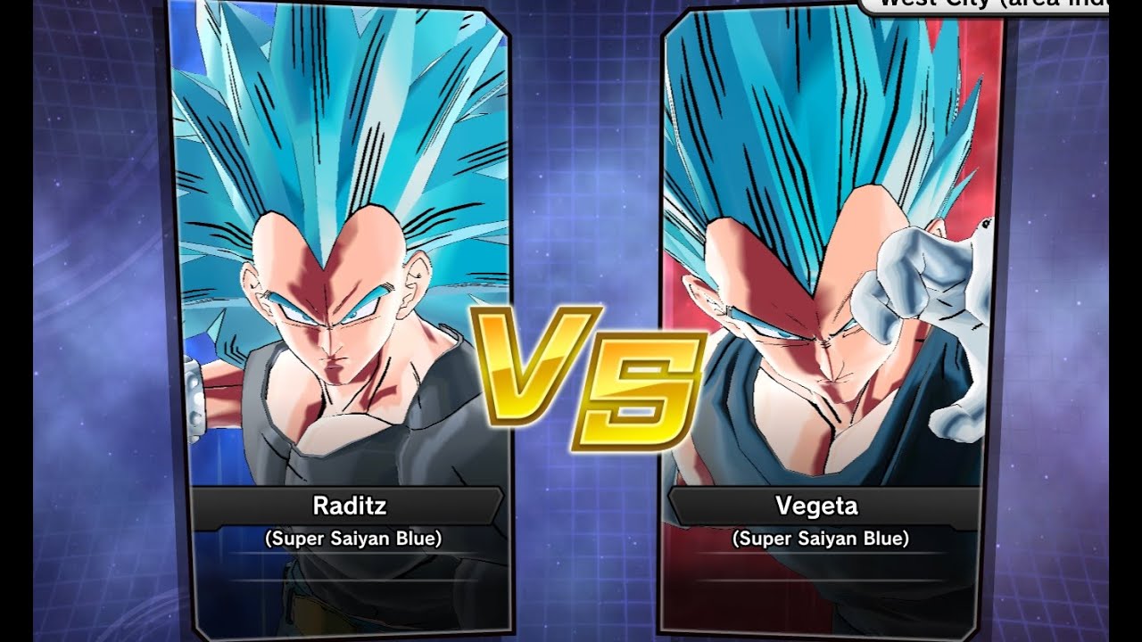 Xenoverse 2 - Requested match (PC): Raditz Super Saiyan Blue vs Vegeta ...
