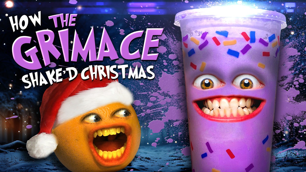 Annoying Orange - How the Grimace Shake'd Christmas! - YouTube