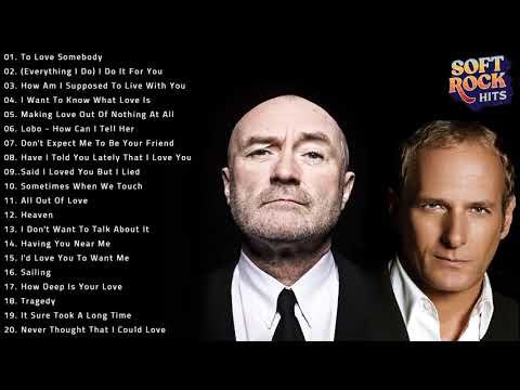 Phil Collins, Air Supply, Bee Gees Best Soft Rock 70's, 80's, 90's - Greatest Soft Songs Of All Time