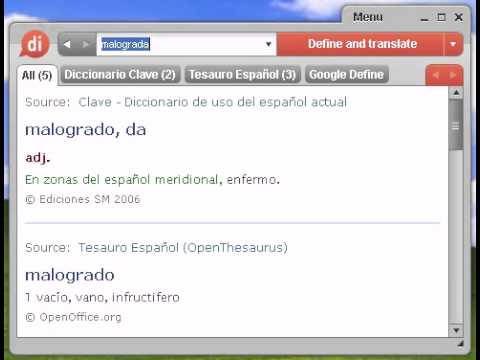 Definición de malograda