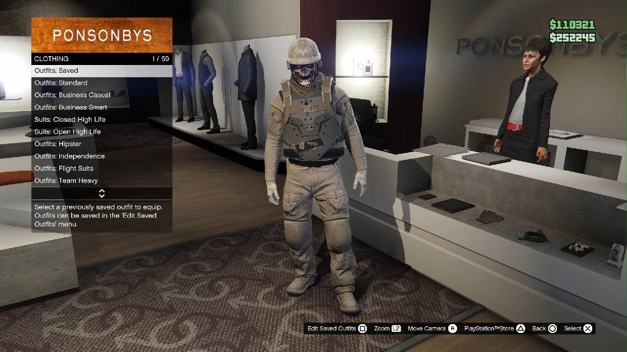 GTA 5 online tan military outfit - YouTube