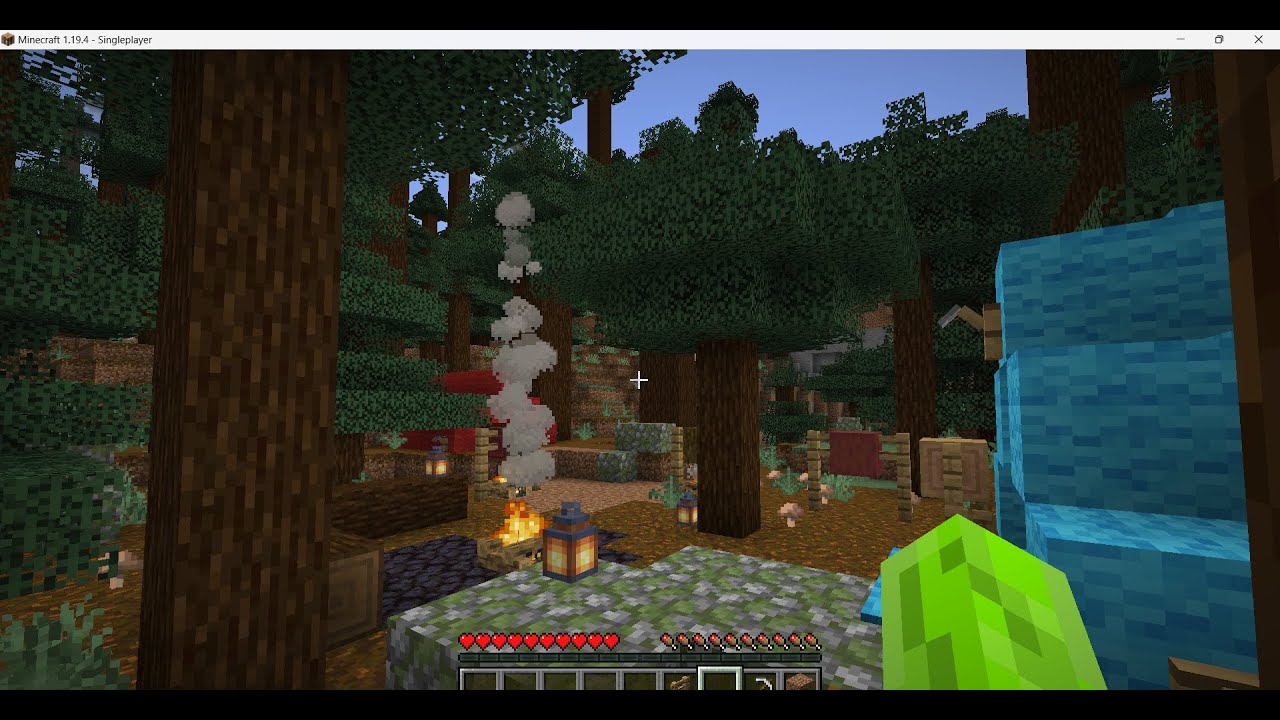 How to Build a Campsite in Minecraft! - YouTube