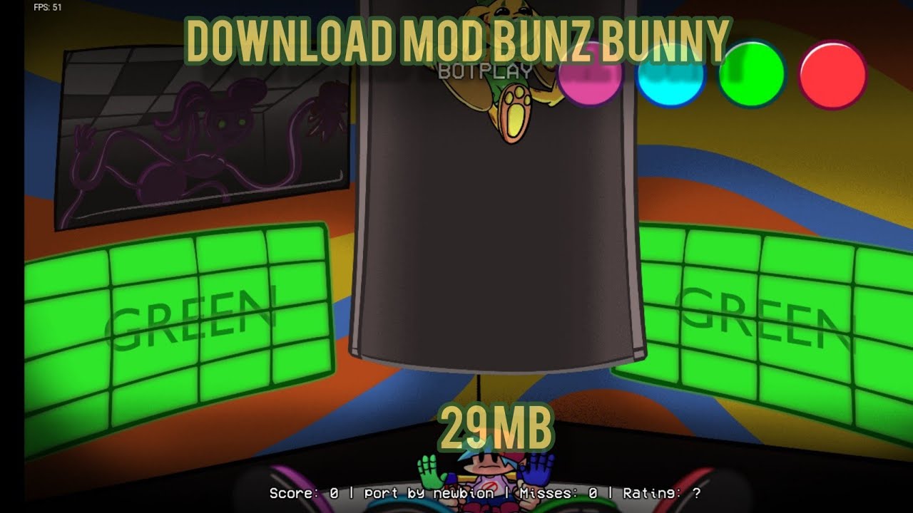 fnf mod bunzo bunny 29mb - ( fnf mod android) - YouTube