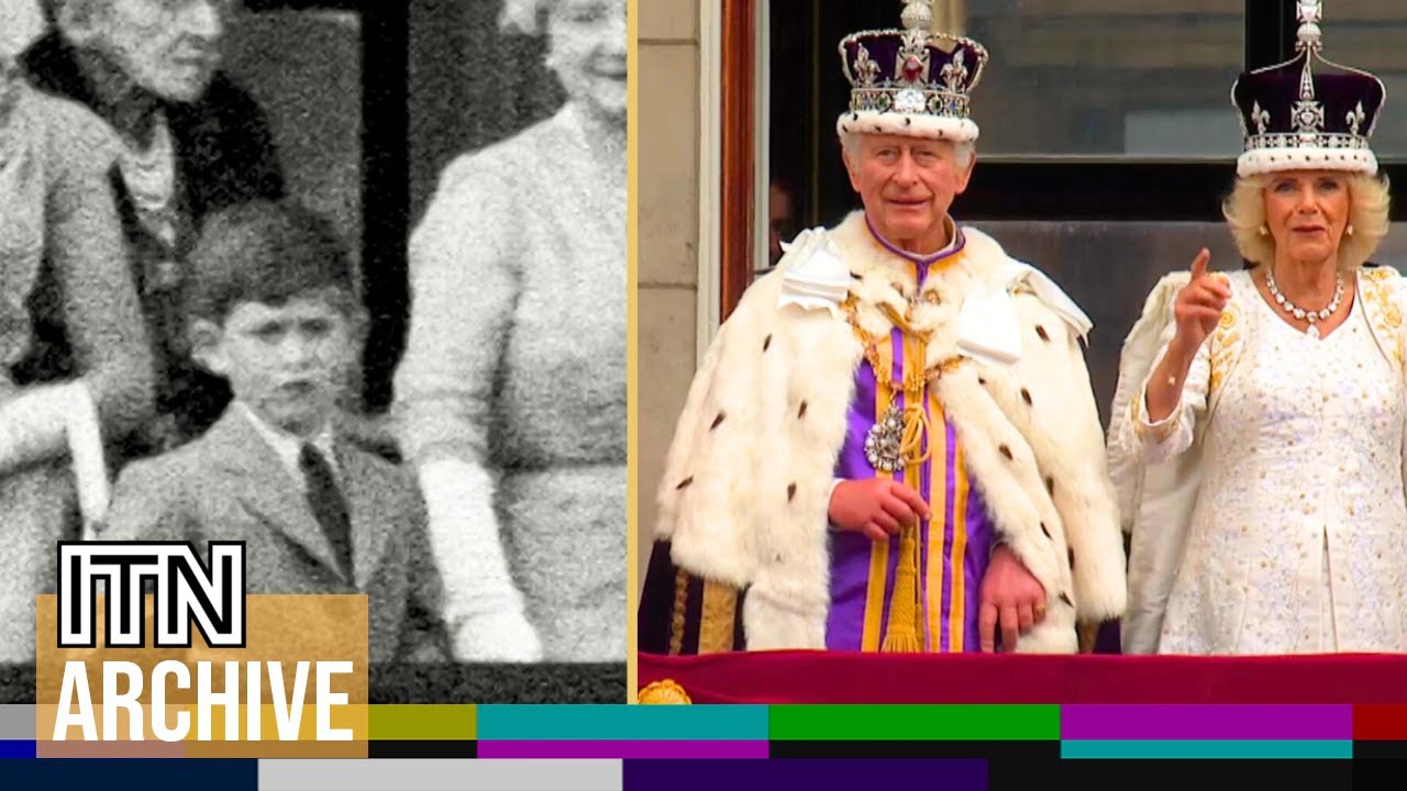 Then and Now: King Charles' view from Buckingham Palace - YouTube
