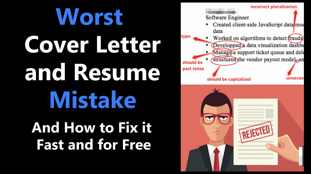 Biggest Cover Letter and Resume Mistake and How to Fix it Fast and for ...