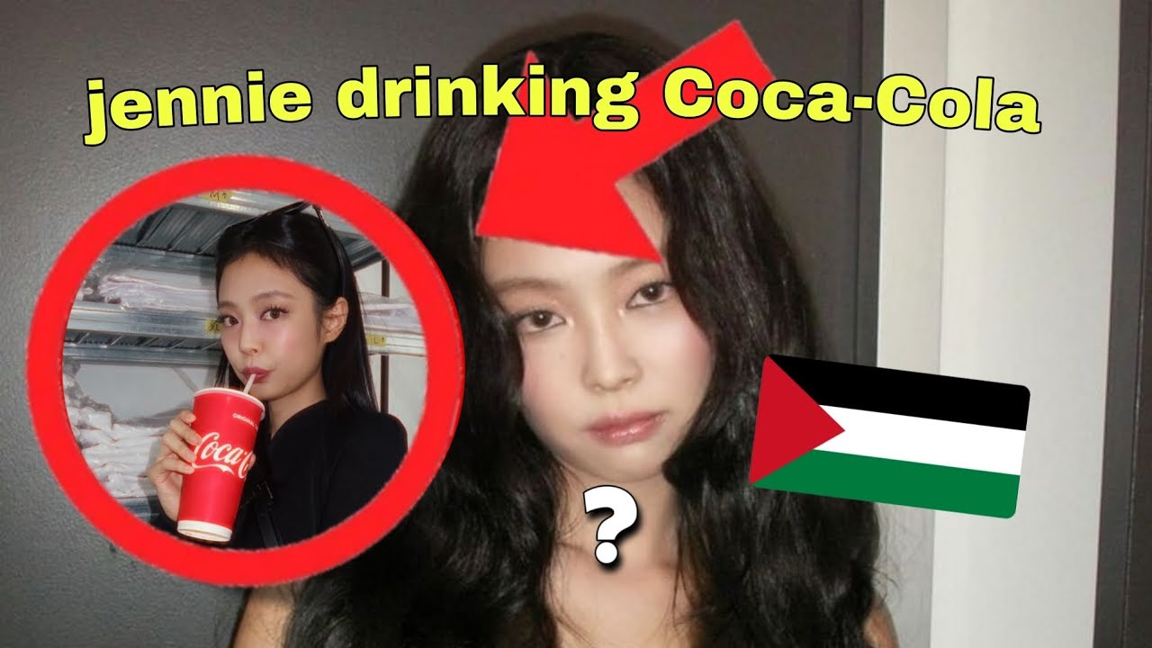 blackpink jennie drinking Coca-Cola despite the ongoing war in ...