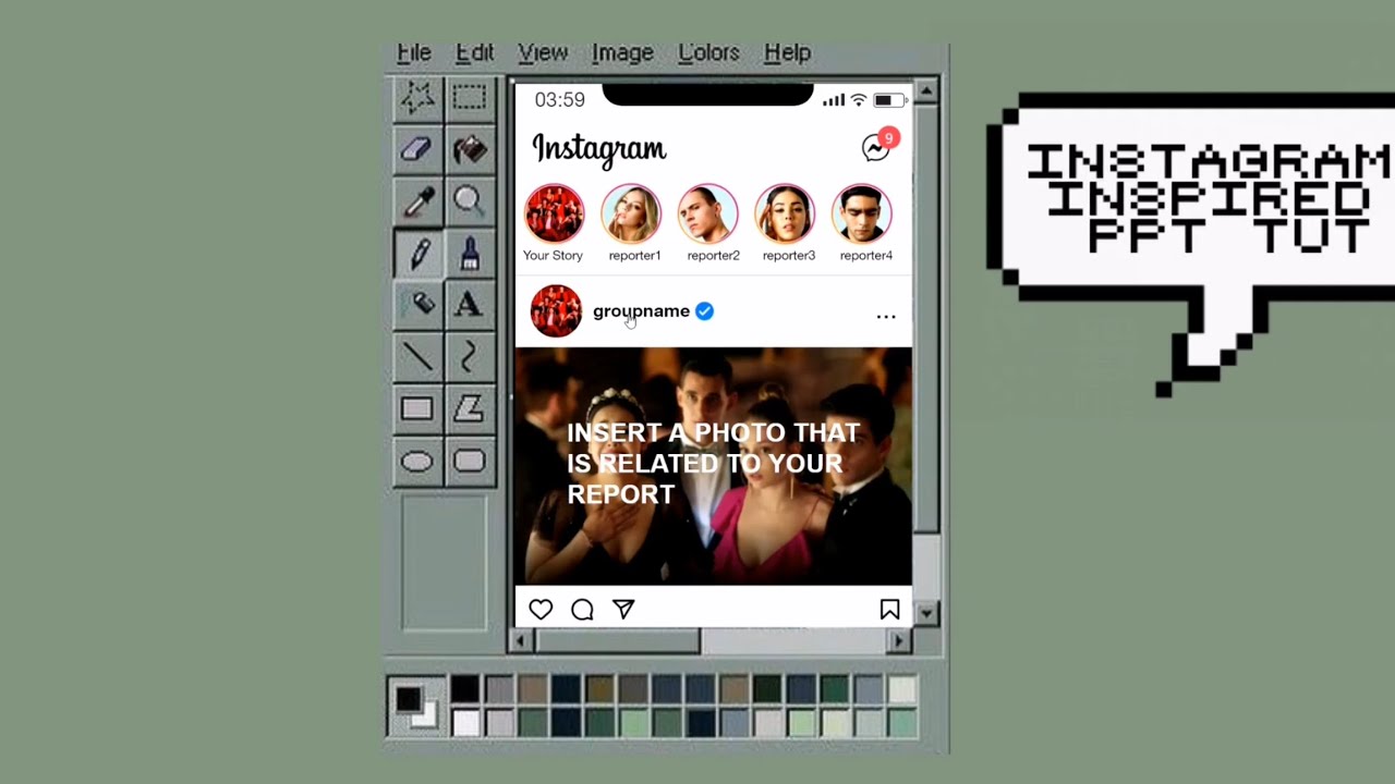 How to make INSTAGRAM inspired PPT - YouTube