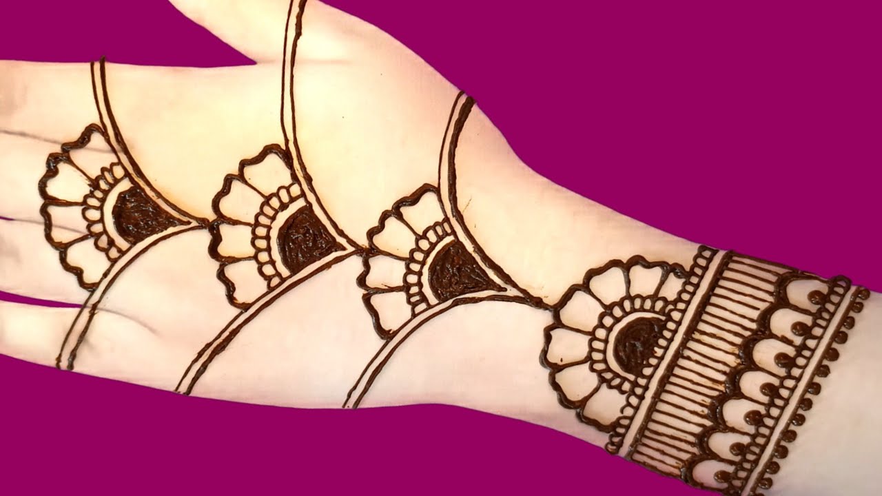 New Trick mehndi design for hands||mehandi ki design||Karwa chauth ...