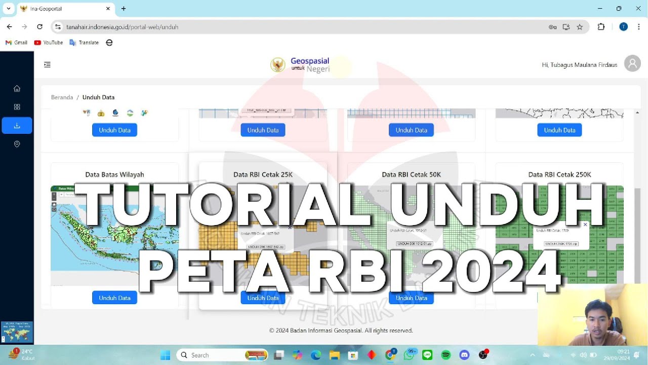 Tutorial Unduh Peta RBI 2024 - YouTube