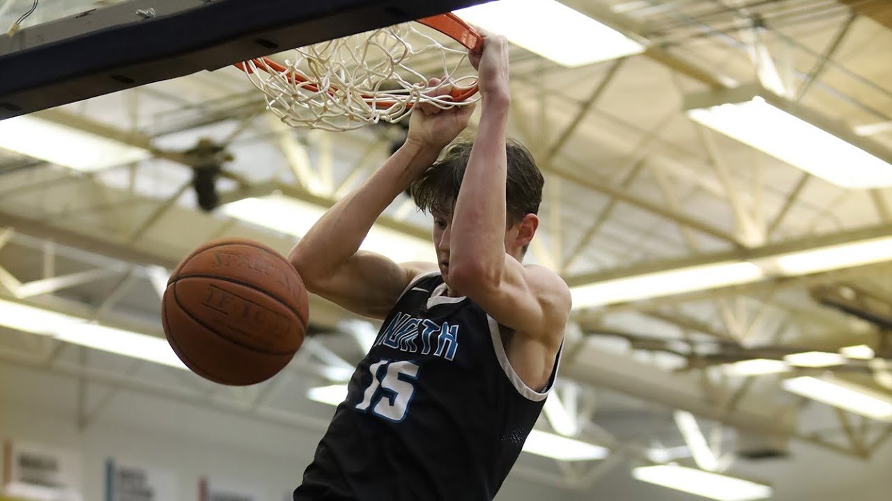 🏀 N. Oldham HS Luke Anderson DUNK vs Trinity in King of the Bluegrass ...