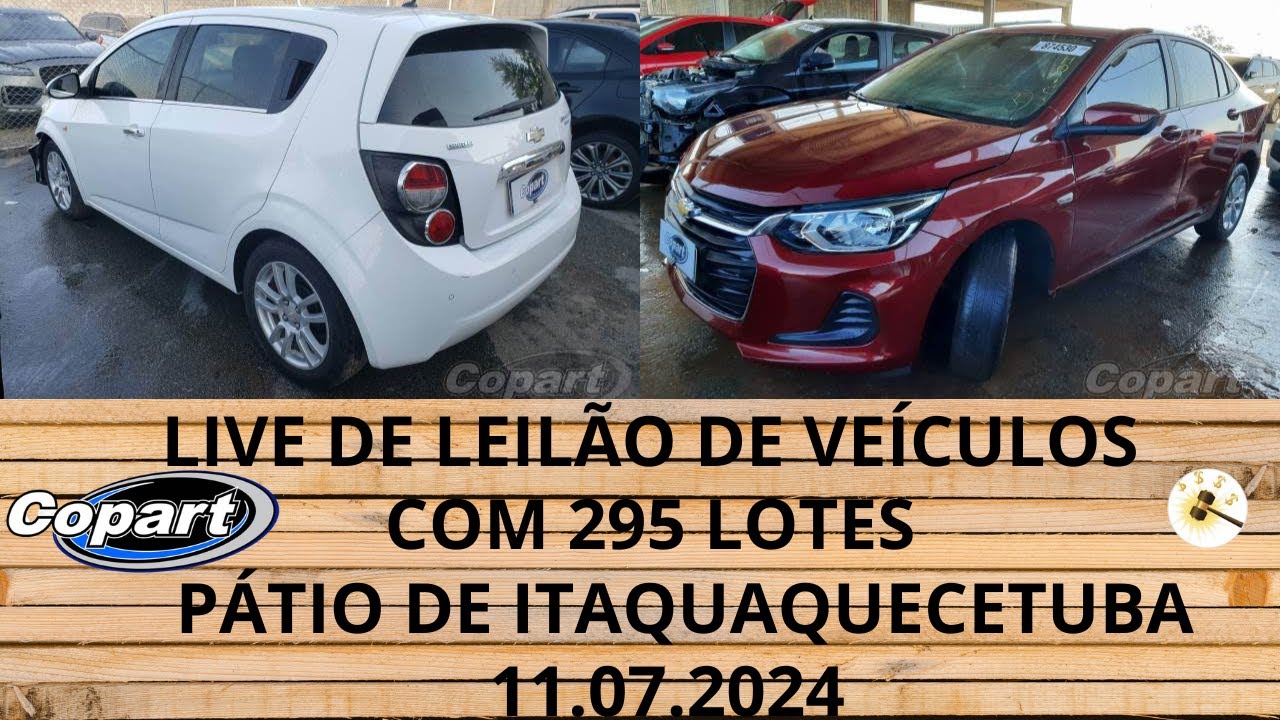 LIVE DE LEILÃO DE VEÍCULOS NA COPART COM 295 LOTES DO DIA 11.07.2024 ...