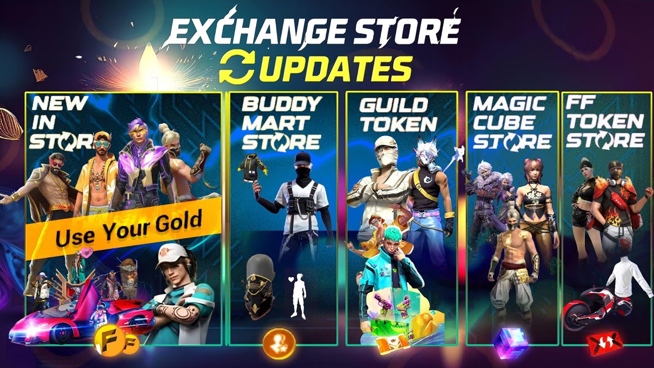 TRIPLE STORE UPDATE, GOLD STORE IN OB46 UPDATE | FREE FIRE NEW EVENT ...