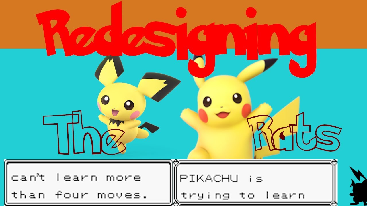 My take on The Rats in Smash Ultimate (Pichu&Pikachu) | REDESIGNING ...