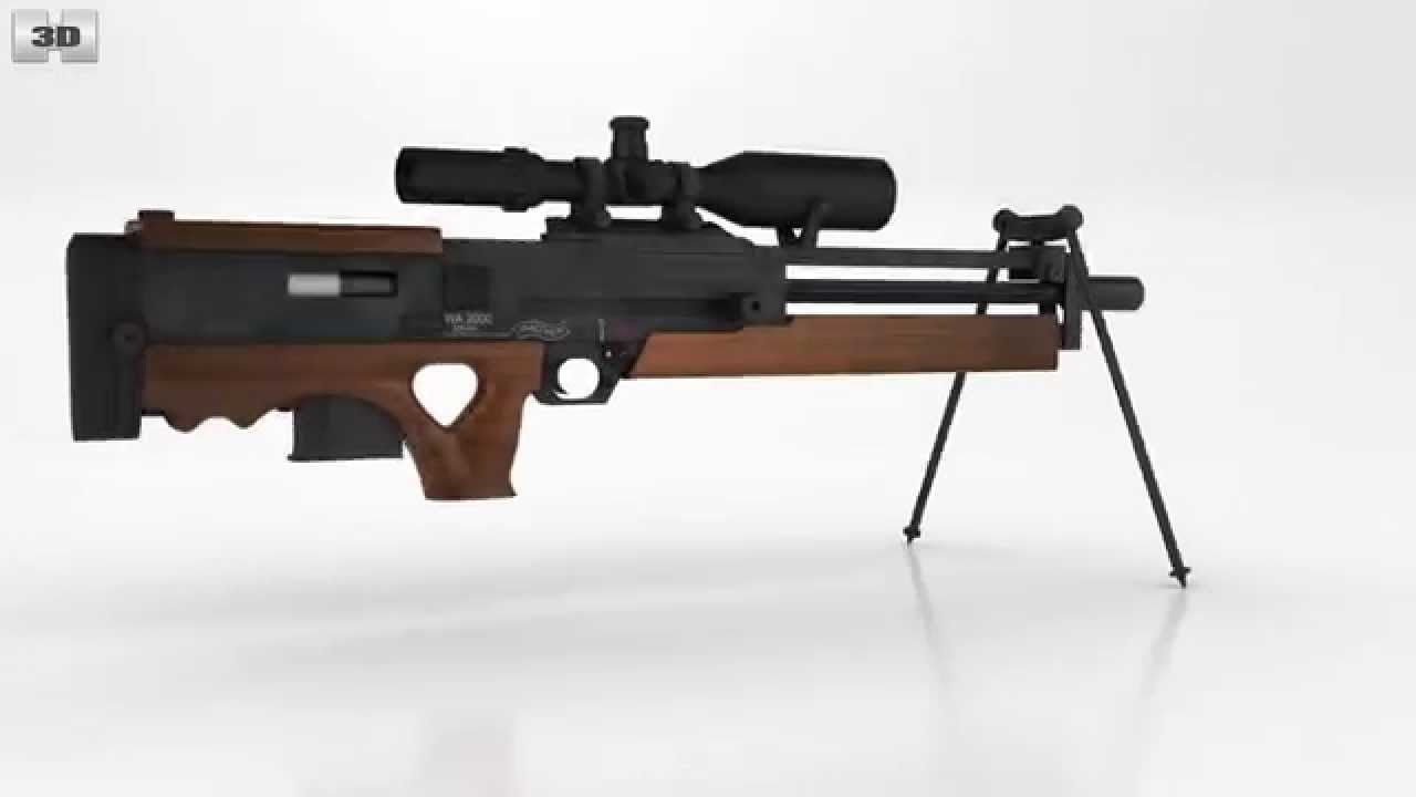 Walther WA 2000 3D model by 3DModels.org - YouTube